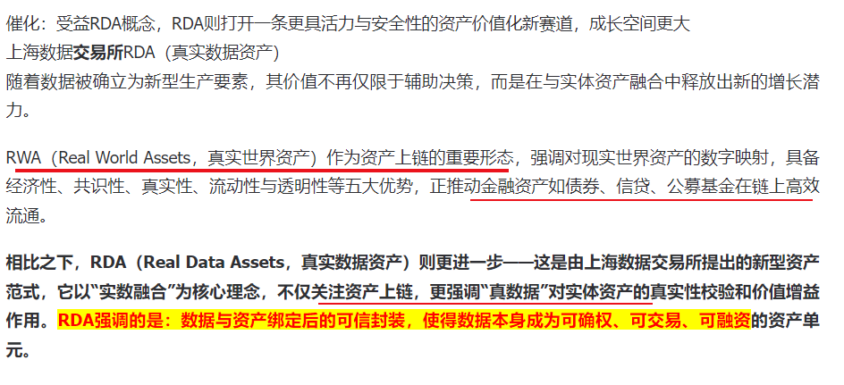 RDA是什么，和RWA区别在哪里，和数据要素有何关系？| 0713 张博划重点 - 妙投